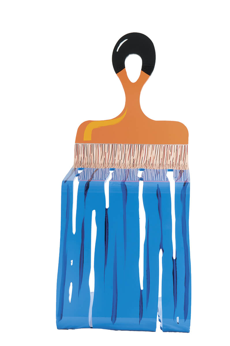 Grab a Chair (Light Blue-Orange) – David Kracov